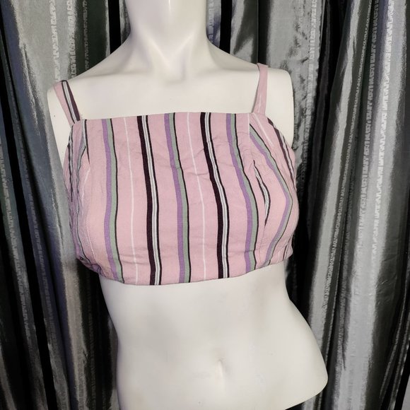 Papaya | Tops | Papaya Tie Back Strapped Crop Top | Poshmark